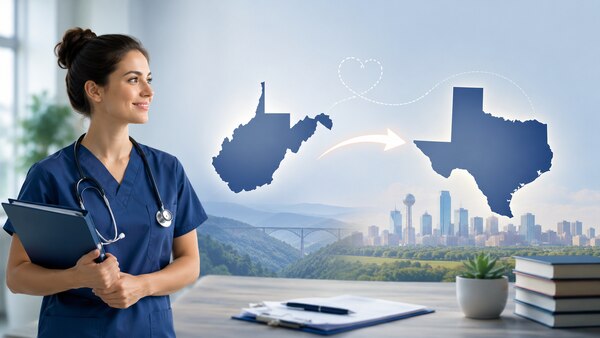 Transfer West Virginia Nursing License to Texas